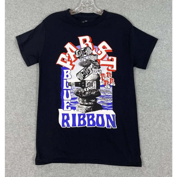 Ripple Junction | Shirts | Pabst Blue Ribbon Pbr Tshirt Mens S Black ...